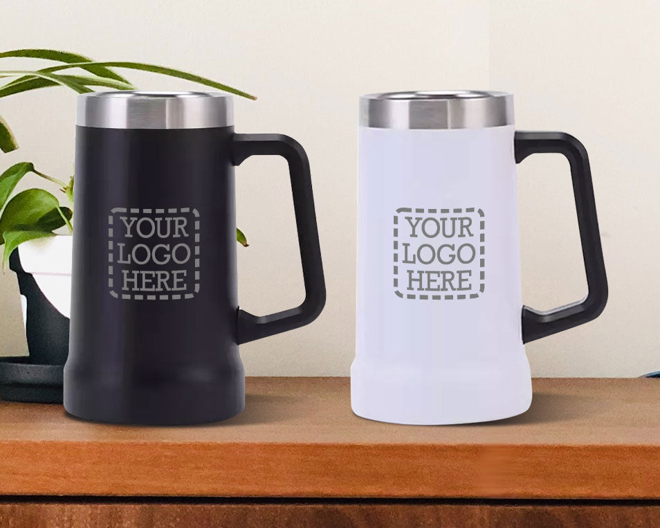 20 oz. Custom Engraved Insulated Stainless Steel Beer Mug ...