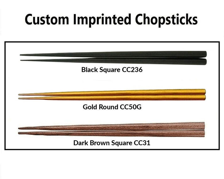 Custom Imprinted Chopsticks, Personalized Chopstick Favors ...