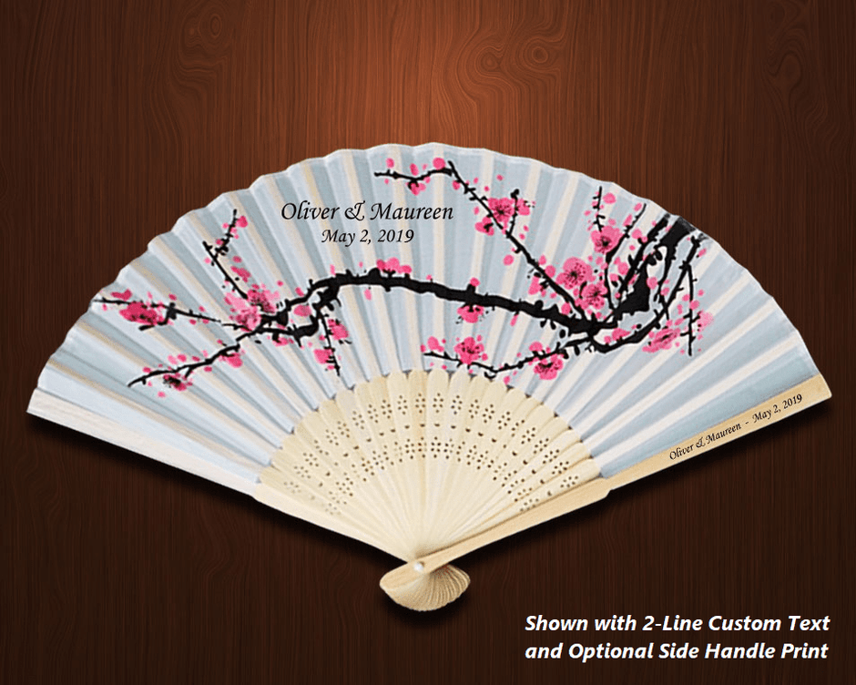 Personalized Silk Hand Fans, Wedding Fans, Promotional Fans ...