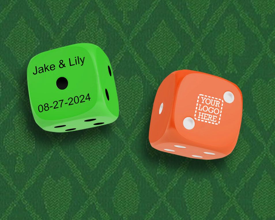 Custom Printed Dice, Promotional Dice 16 mm – Personalized Fan Store