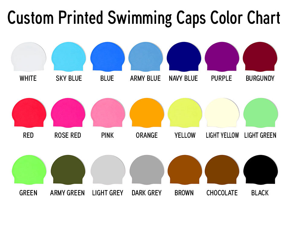 Custom Printed Swimming Caps – Personalized Fan Store