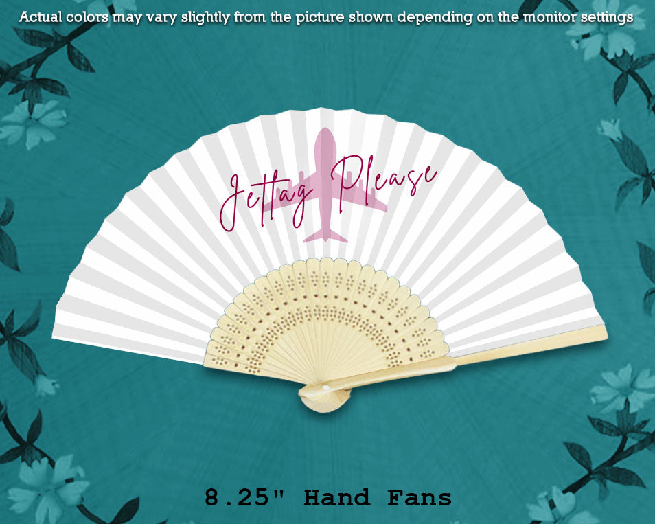 Custom Printed Paper Fans, Personalized Fan w Front Print ...