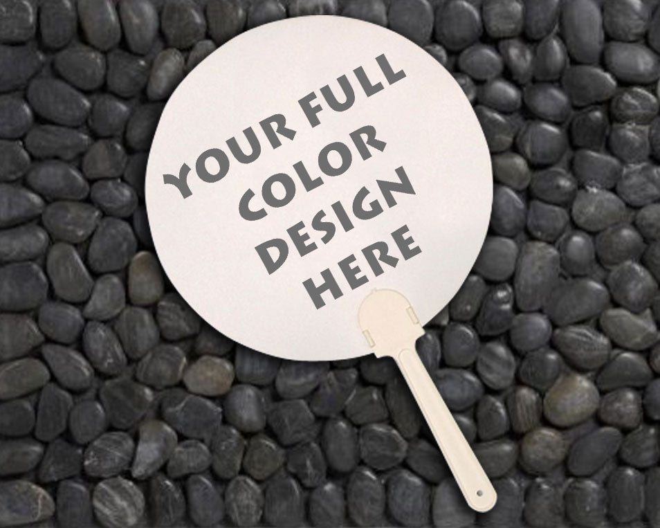 Personalized Plastic Hand Fans (Full Color) – Personalized Fan Store
