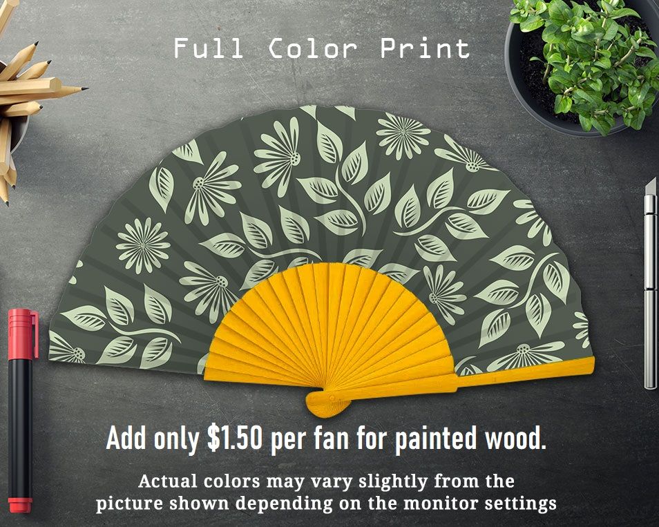 Personalized Silk Hand Fans, Wedding Fans, Promotional Fans ...